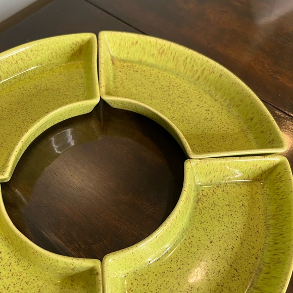 Hand Crafted | Kitchen | Vintage Lazy Susan Dishes In Vibrant Avocado ...